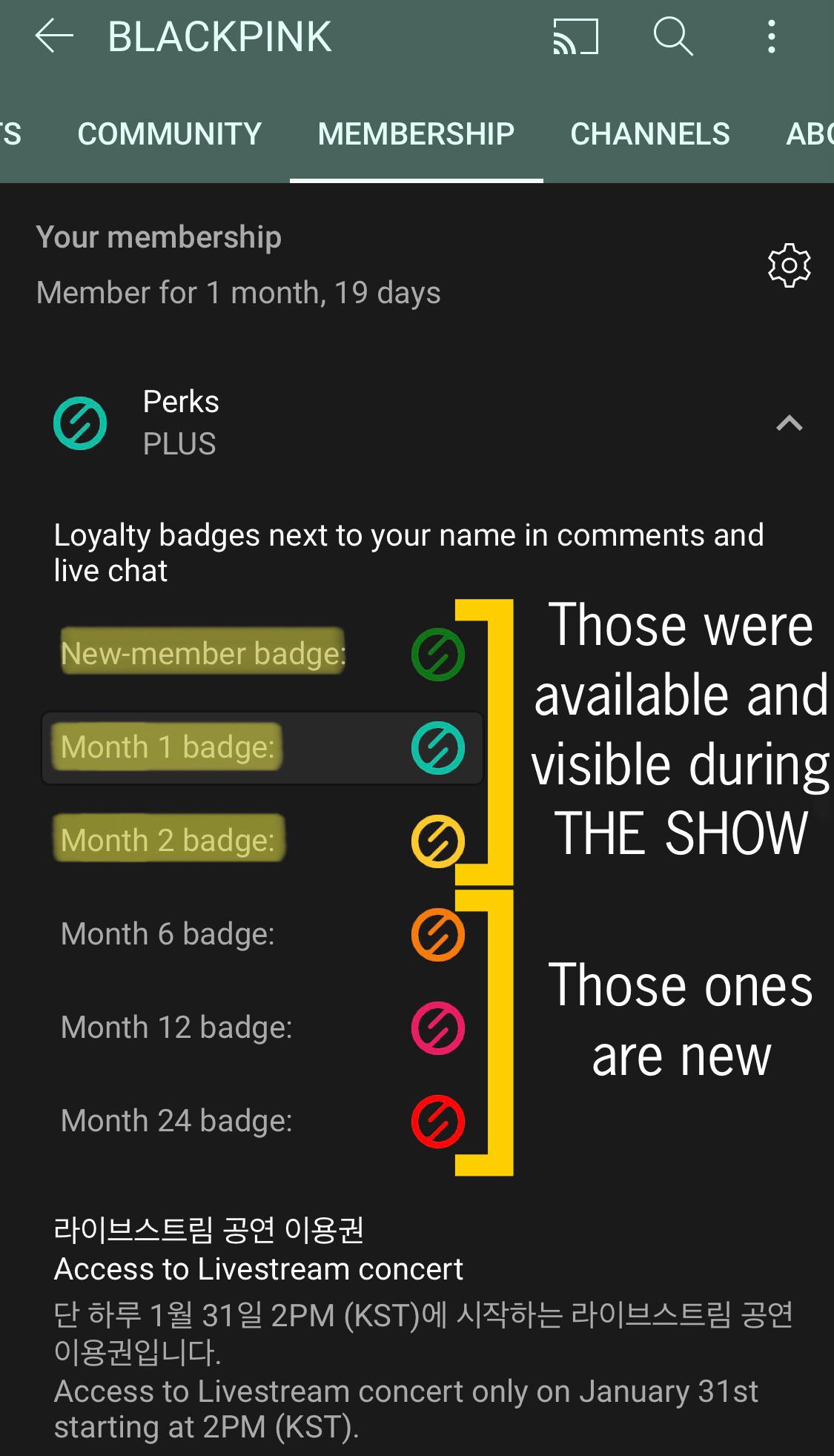 210217今後のBlackPinkYouTubeメンバーシップ - TKHUNT