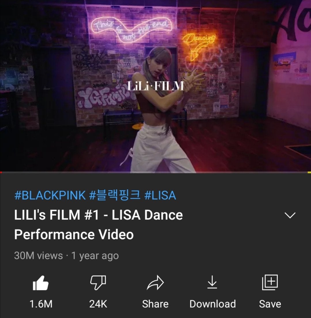 210217「LILI'sFILM1-LISA Dance Performance Video」は、YouTubeで3,000万回再生されました。 - TKHUNT