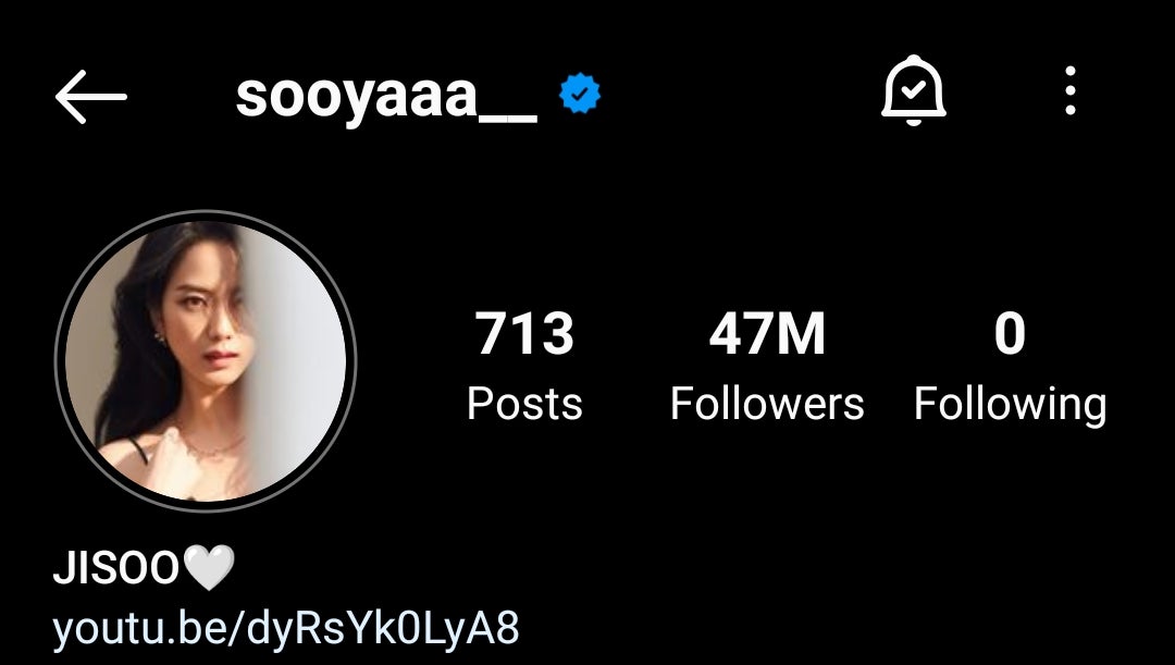 210927JisooはInstagramで4700万人のフォロワーを超えました - TKHUNT