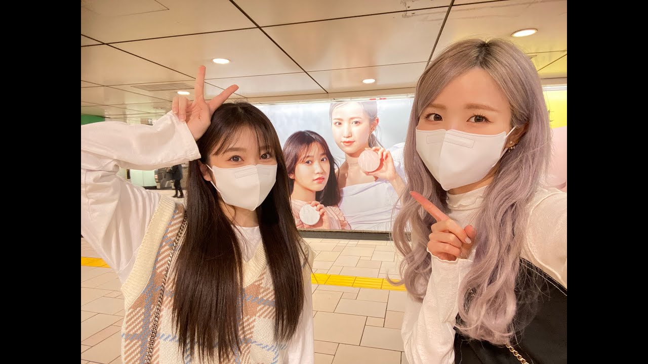 HKT48 矢吹奈子 AKB48 本田仁美 表参道駅に行ってきました！220419 - TKHUNT