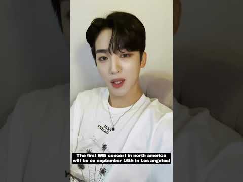 WEi (キム・ヨハン) - YouTube ショート - WEi 'First Love' World Tour - Hi LA! 9月16日に会いましょう - TKHUNT