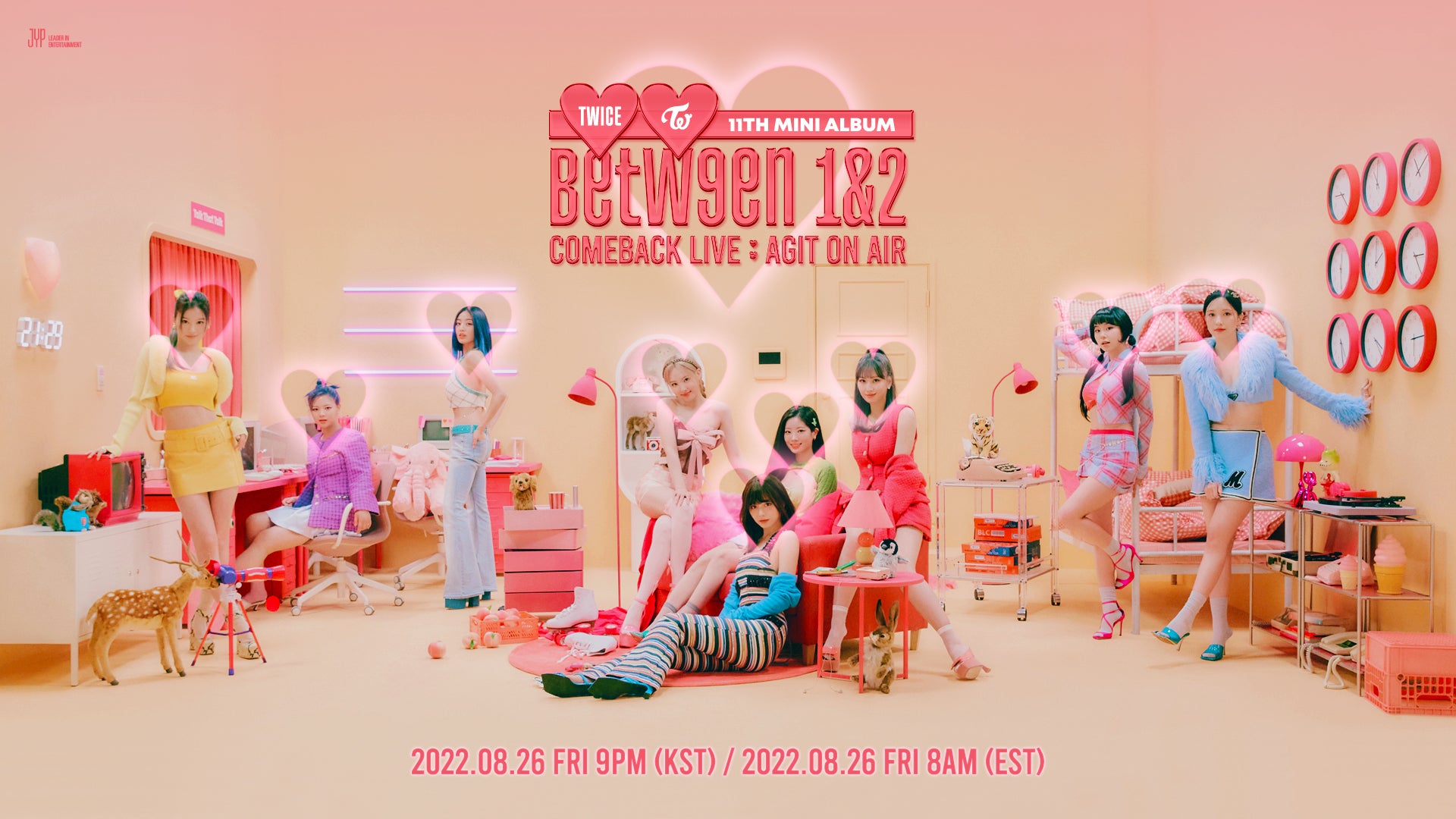 220824 ツイッター更新 - TWICE 11TH MINI ALBUM [BETWEEN 1&2] COMEBACK LIVE : AGIT ON AIR 2022.08.26 FRI ...