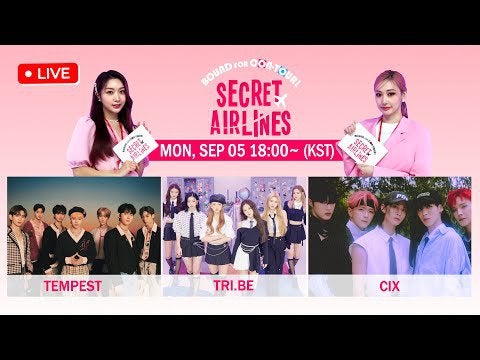 TEMPEST、TRI.BE、CIX (ホストは SECRET NUMBER ジニー & ミンジ) - エピソード 9 @ Secret Airlines (220905) - TKHUNT