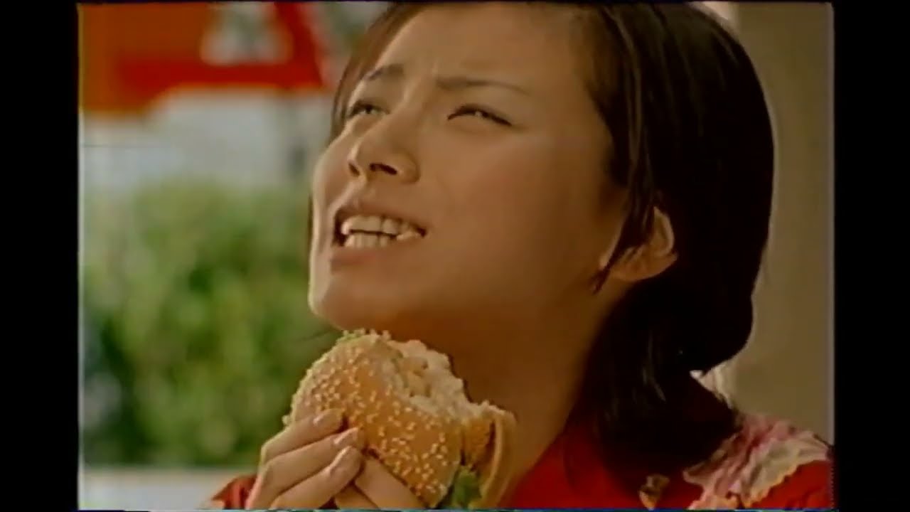 【懐かしいCM】ロッテリア 新えびバーガー 加藤あい 1999年 Retro Japanese Commercials - TKHUNT