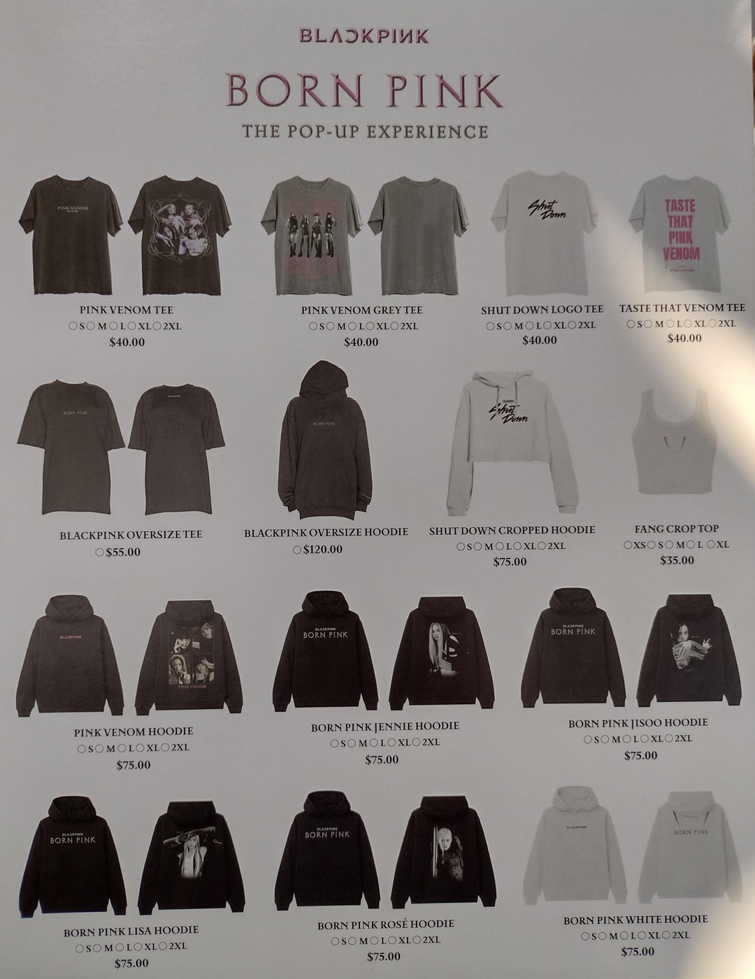 220916 Blackpink x Spotify ポップアップ オフィシャル マーチ カード - TKHUNT