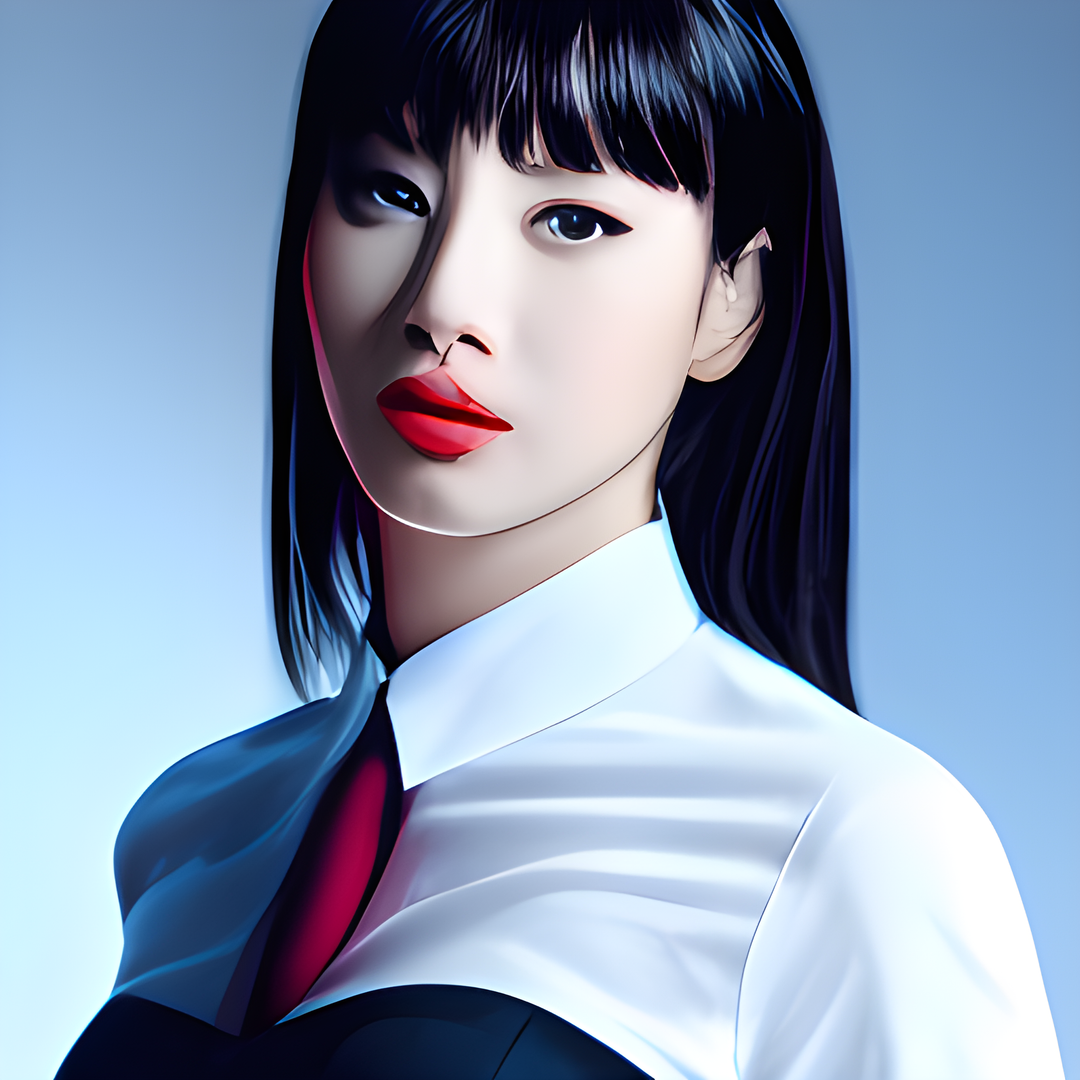 AIで再現されたリサの似顔絵 - TKHUNT