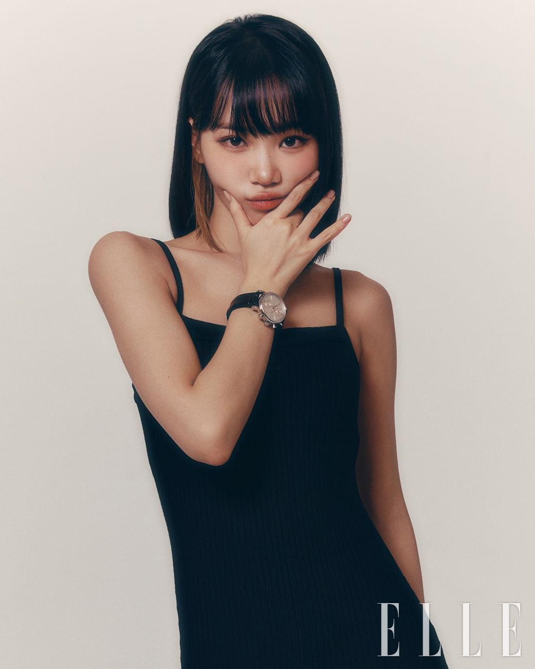 LE SSERAFIM Kim Chaewon & Kazuha - Elle Korea (2022年12月号 - 画報プレビュー #2) - TKHUNT