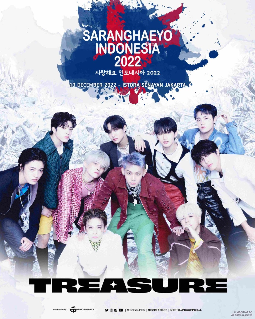TREASURE、Jun. K (2PM)、Zion.T、Youngtak が 12 月 10 日にジャカルタで開催される Saranghaeyo Indonesia 2022 の開催を発表 ...