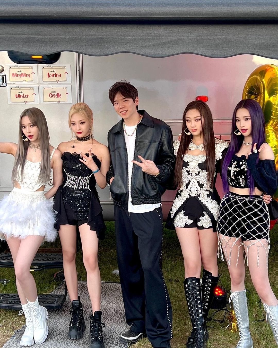 220425 dj_raiden_ Instagram update with aespa - TKHUNT