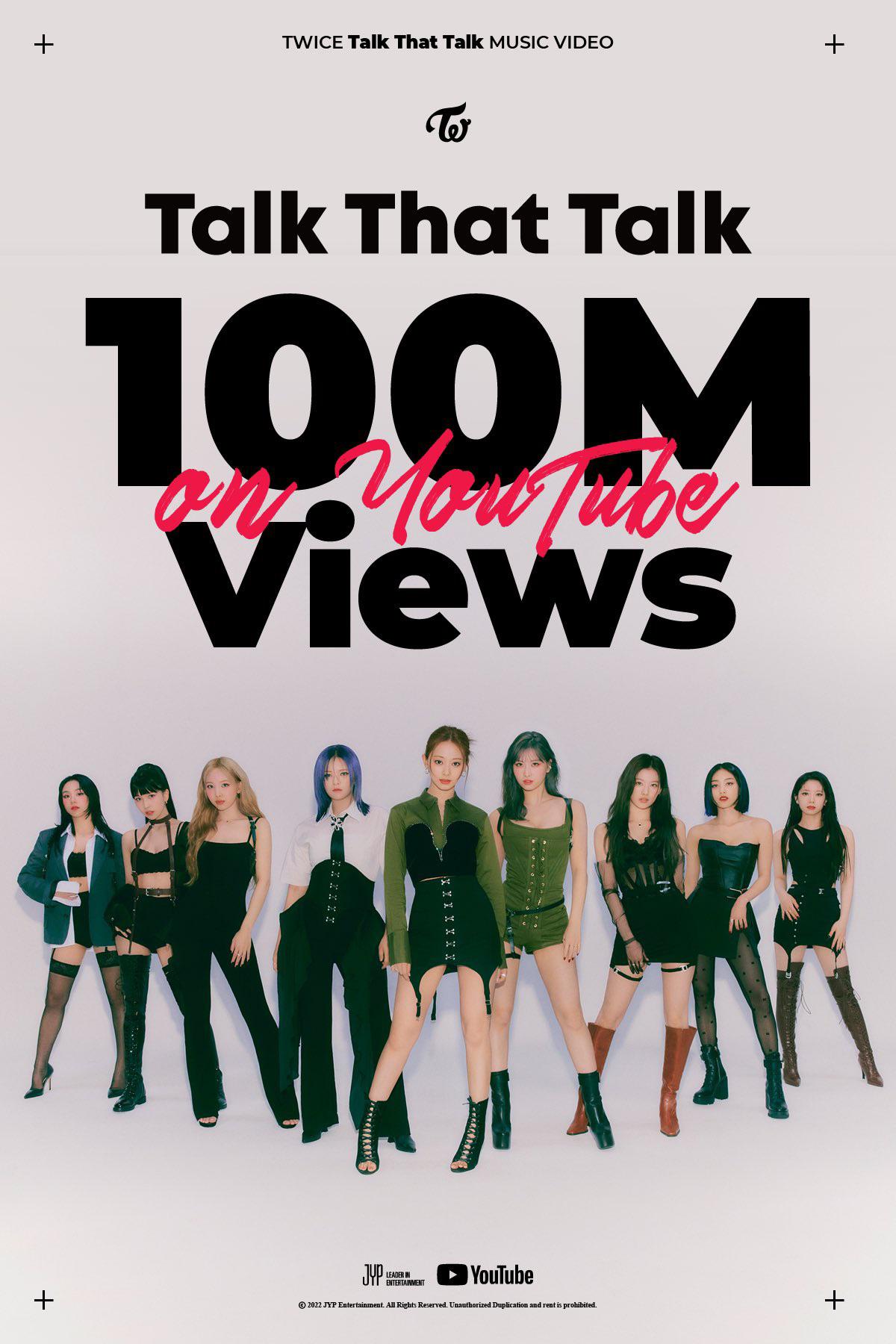 221106 JYPETWICE ツイッター更新 - TWICE「Talk that Talk」M/V 1億ビュー - TKHUNT