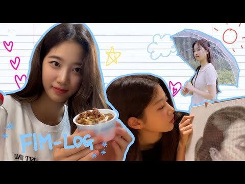 LE SSERAFIM - Kazuha Vlog #3: Kkura Unnie とのバッグの中身、宝石のクロスステッチ チャレンジ、小さな記録 @ FIM-LOG (230115 ...