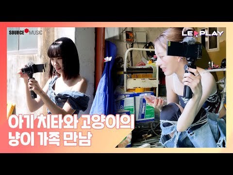 LE SSERAFIM - ANTIFRAGILE MV 撮影現場 @ LE PLAY (221230) で猫に会うチェウォン & サクラ [ENG SUB] - TKHUNT