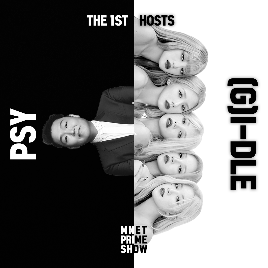 PSY & (G)I-DLE - MNET PRIME SHOW (1st Hosts Teaser Poster) - TKHUNT