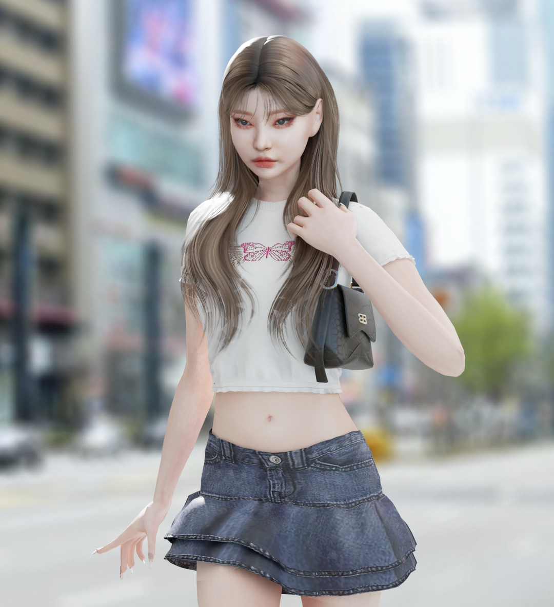 私のSims 4 Ningningの最終結果！ とても気に入りました😊 - TKHUNT