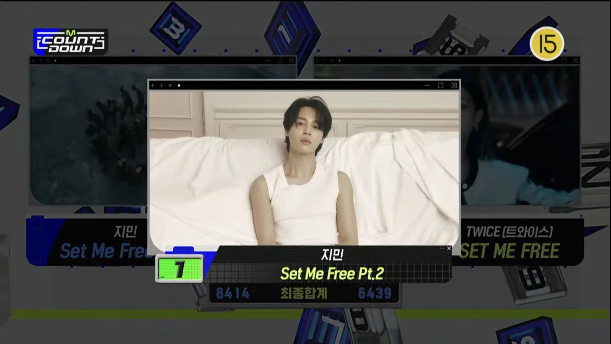 ジミン(防弾少年団)が今週のMnet M COUNTDOWNで「Set Me Free Pt.2」で初優勝(230323) - TKHUNT