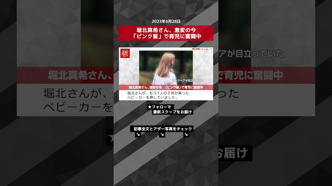 堀北真希さん、激変の今 「ピンク髪」で育児に奮闘中 Newsポストセブン【ショート動画】 Shorts Tkhunt