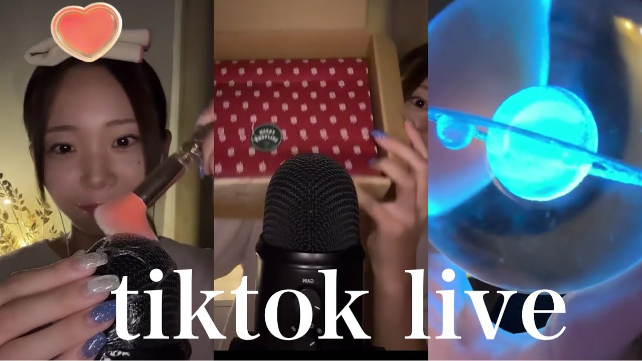 【ASMR】スライム/マウスサウンドimy little box開封/囁き声【tiktok live】 - TKHUNT