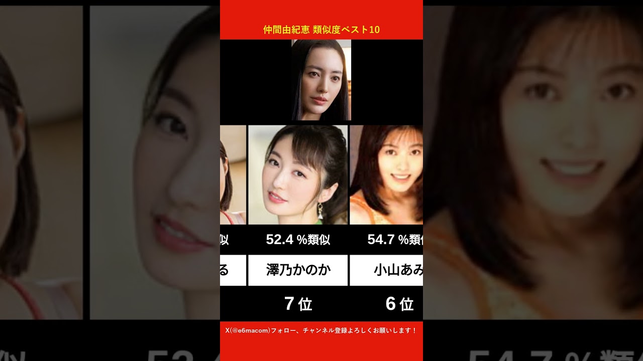 仲間由紀恵に似てるAV女優ベスト10 【AI解析】 - TKHUNT