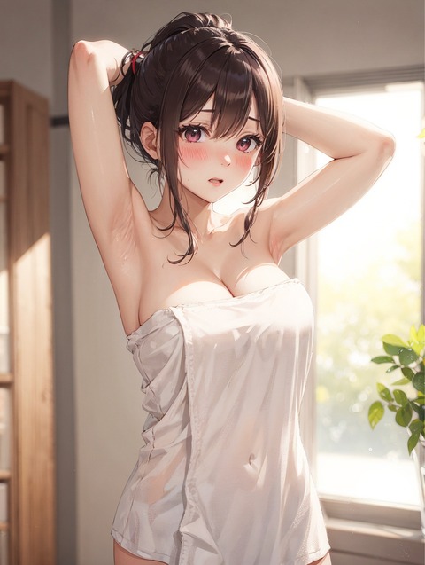 【画像】女の子「え……腋が見たいの……？……こう？///」 - TKHUNT