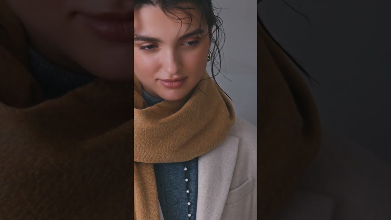 【Maria Rouk】メランジカシミヤ100％ストール #fashion #ファッションスタイル - TKHUNT