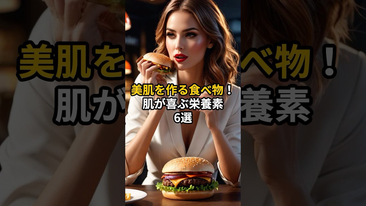 美肌を作る食べ物！肌が喜ぶ栄養素 6選 #雑学 #AI #ChatGPT #美肌 #健康 #食事 - TKHUNT