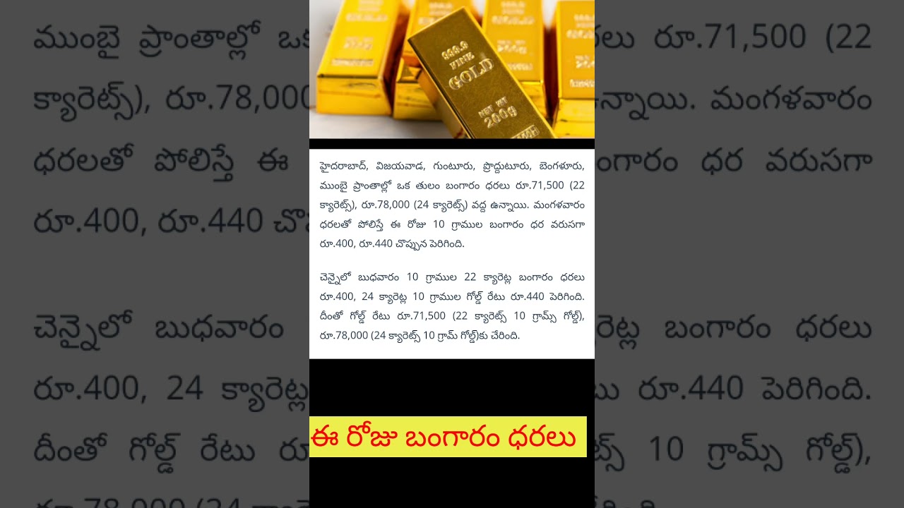 Gold Rate Today - TKHUNT