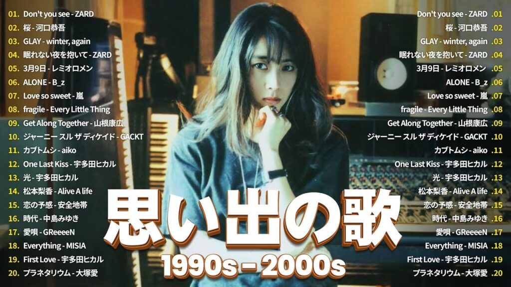 1990〜2000年代を代表する邦楽ヒット曲 🎶 メドレー 作業用BGM J-POP 🎶 ZARD, 河口恭吾, GLAY, レミオロメン, Bz - TKHUNT