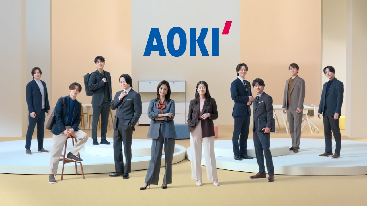 【AOKI】SUITing. CM30秒 上戸彩さん＆今田美桜さん&timeleszさん出演 - TKHUNT